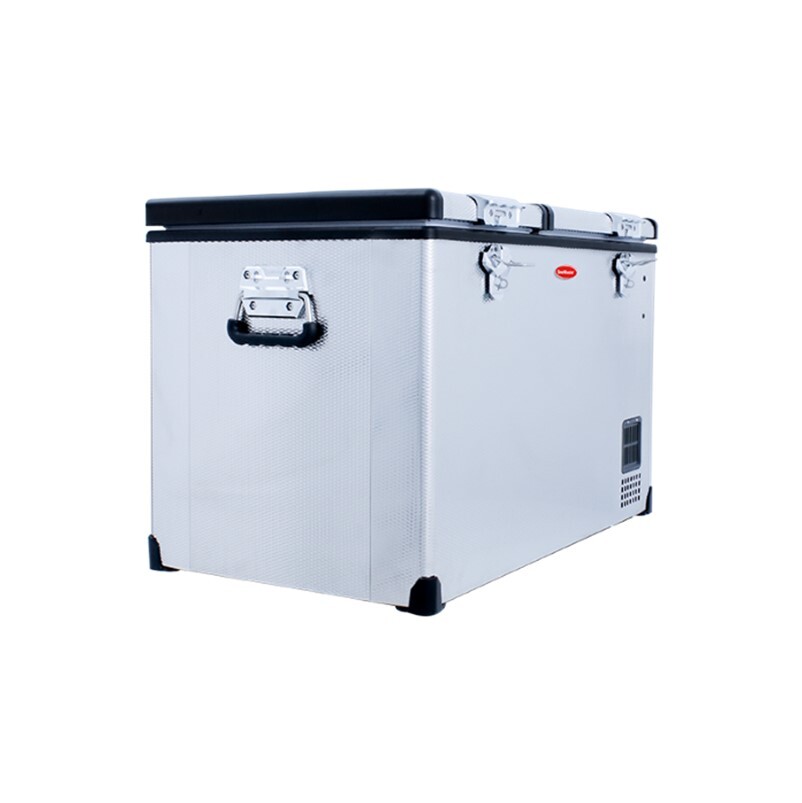 SnoMaster 66L Dual Compartment Fridge Freezer | Stainless Steel AC/DC